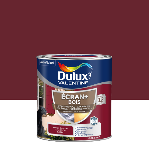 Dooitch - Peinture extérieure bois Ecran + DULUX VALENTINE rouge basque ...